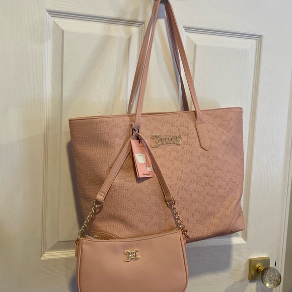 Juicy Couture | Bags | Bnwt Juicy Couture Gp Pink Diamond Shoulder Bag And Tote Bag Set Price ...